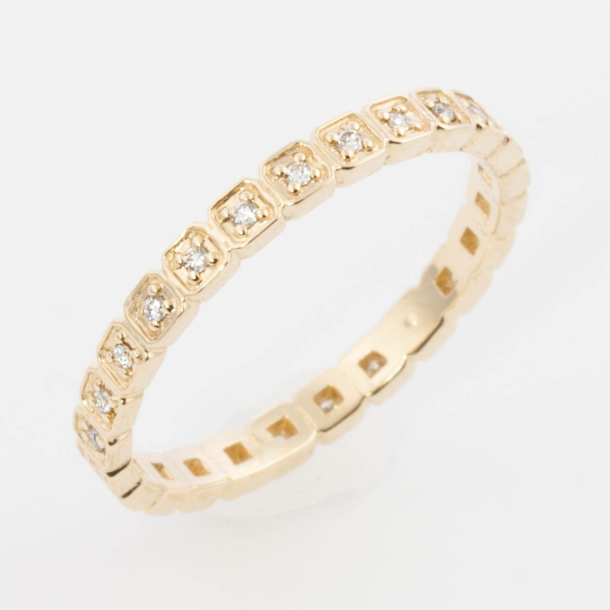 14k Gold Diamond Eternity Band Diamond Full Eternity Band - Etsy