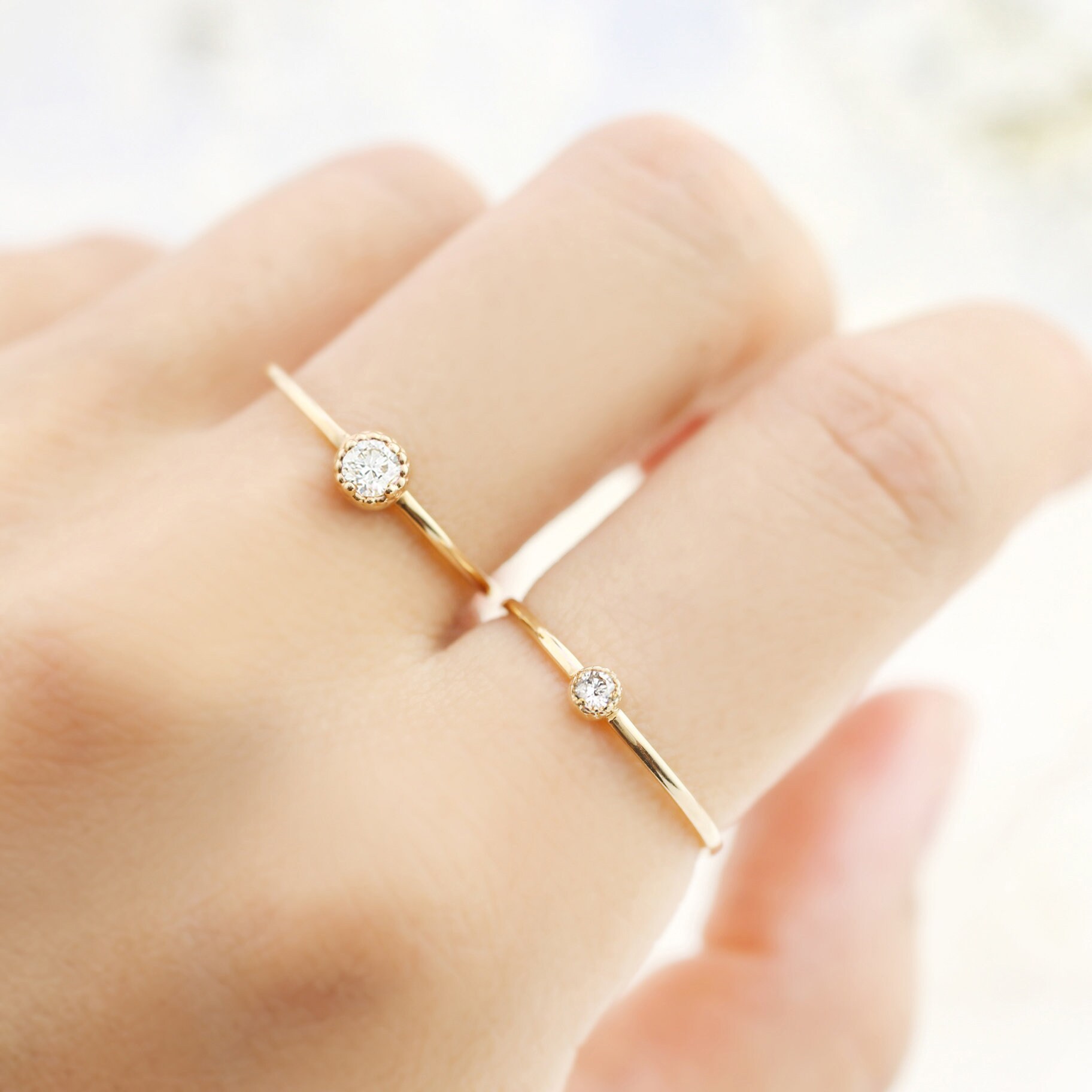 Simple Diamond Rings For Girls