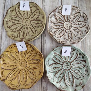 Ceramic Ring Dish Flower Texture Design - Etsy