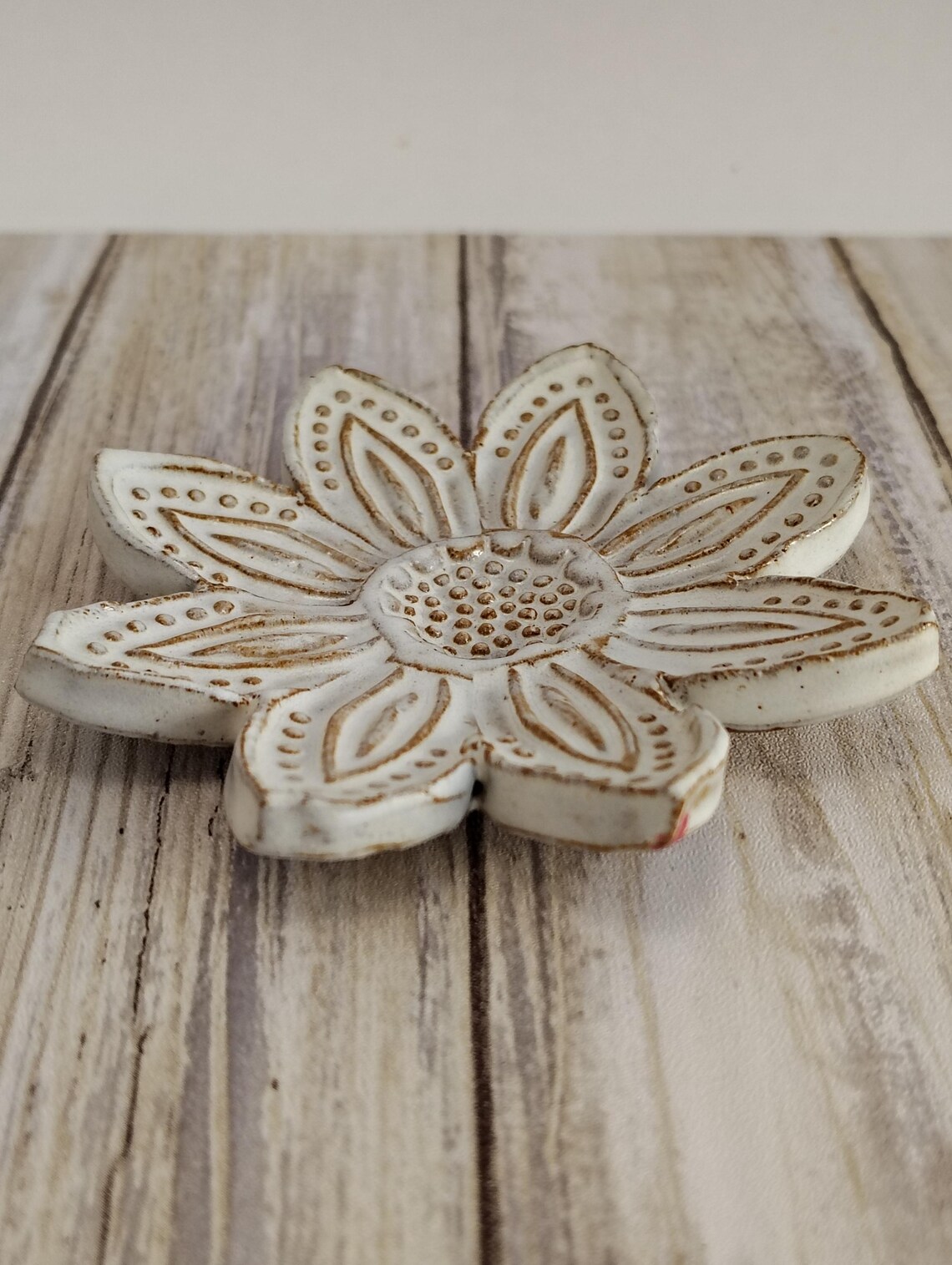 Ceramic Flower Ring Dish / Handmade - Etsy