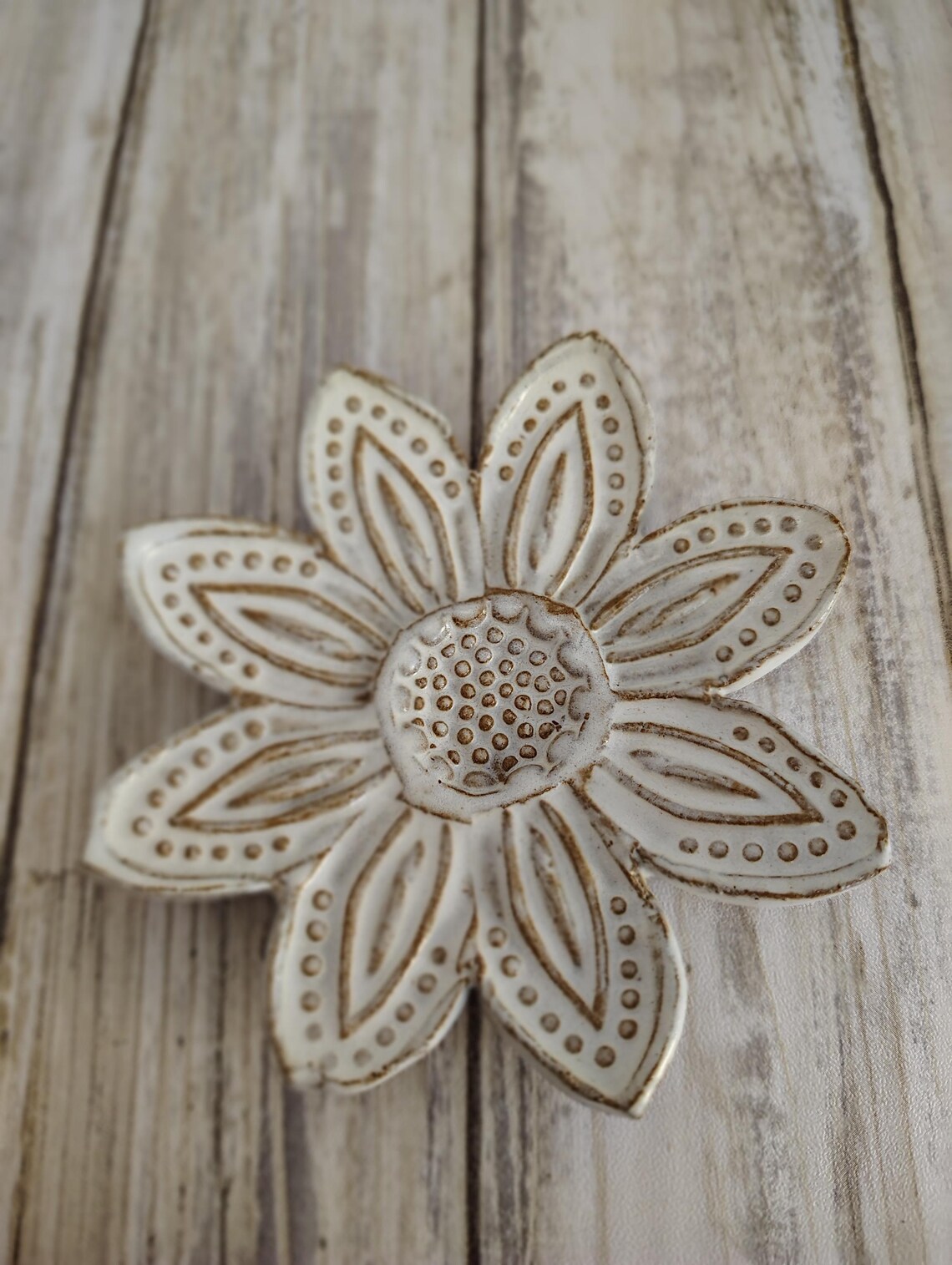 Ceramic Flower Ring Dish / Handmade - Etsy