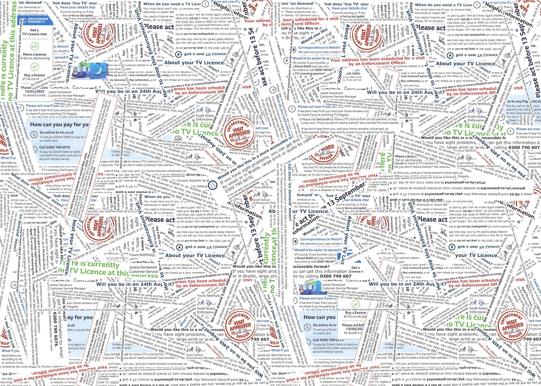 TV License Wrapping Paper - Etsy