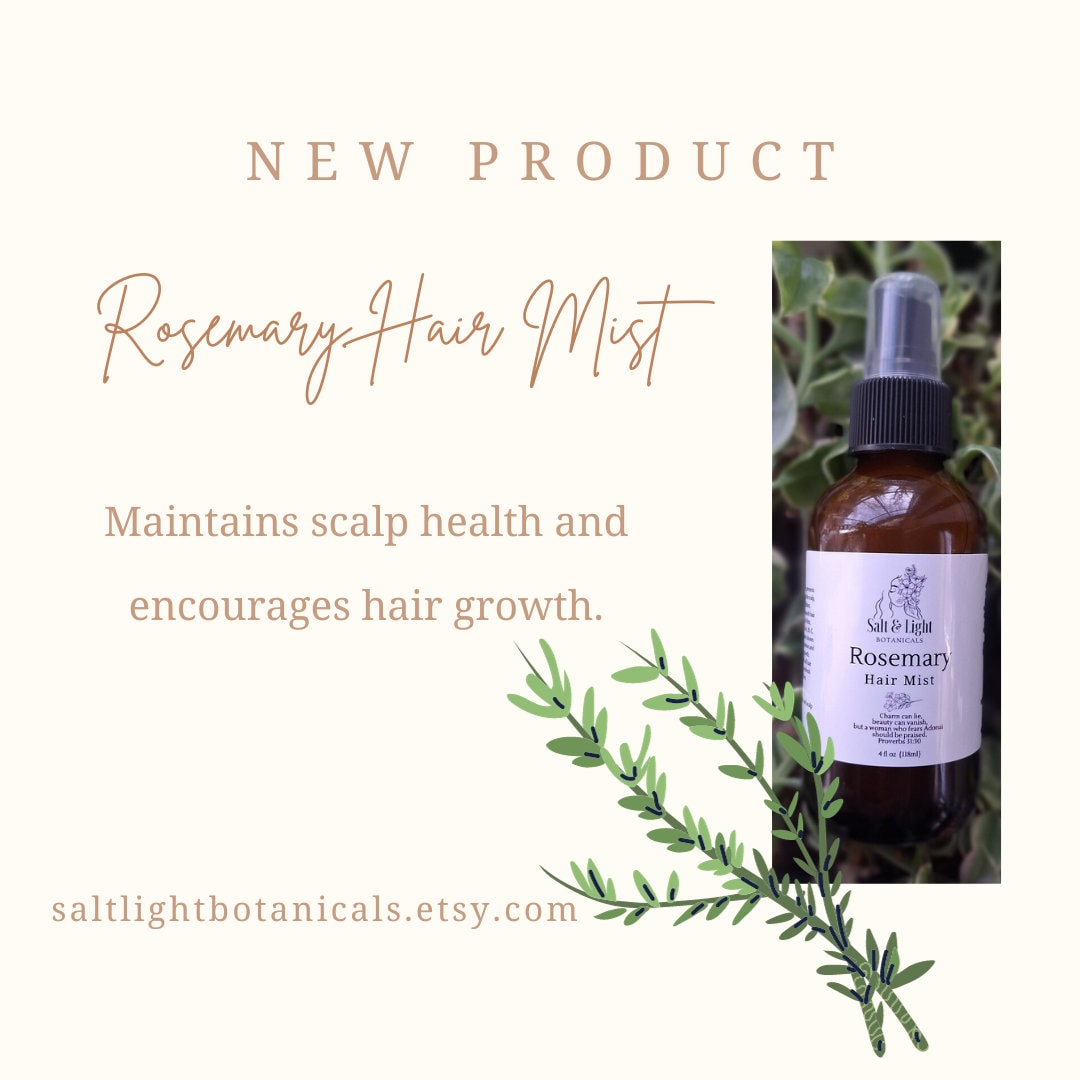 Rosemary Hair Mist Hair Perfume Dreadlock Refresh Spray - Etsy