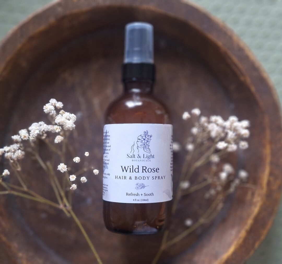 WILD ROSE Hair Body Mist Hair Perfume Dreadlock Refresh Spray Facial ...