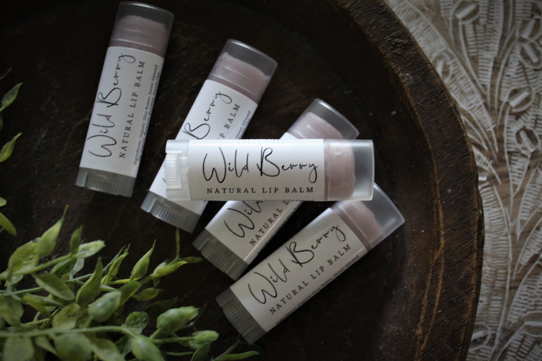 WILD BERRY Lip Balm Natural Lip Balm Bridal Shower Gift - Etsy