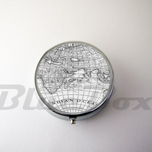 Vintage Map Pill Case, Pill Box, Pill Holder - Etsy