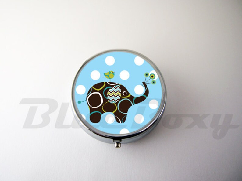 Cute Elephant Polka Dot Pill Case Pill Box Pill Holder | Etsy