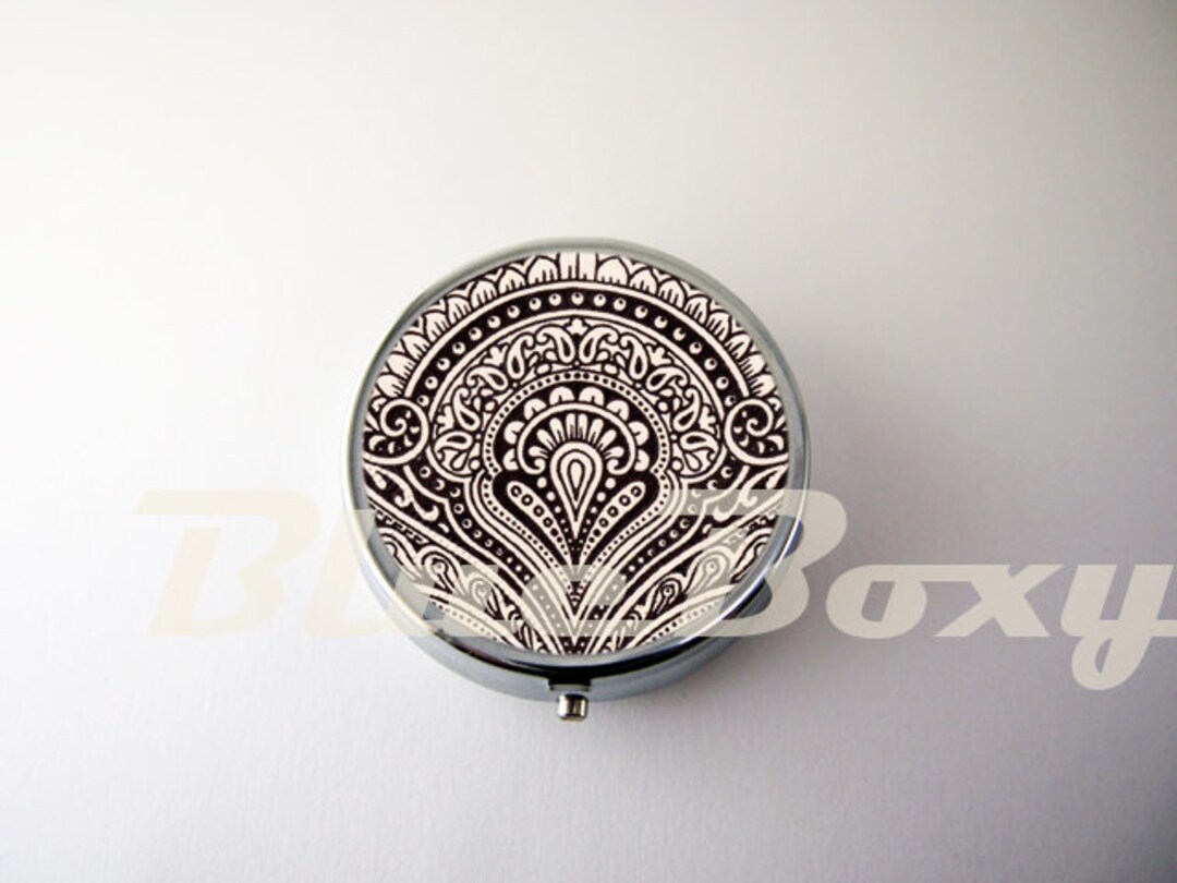 Vintage Pattern Pill Case, Pill Box, Pill Holder - Etsy