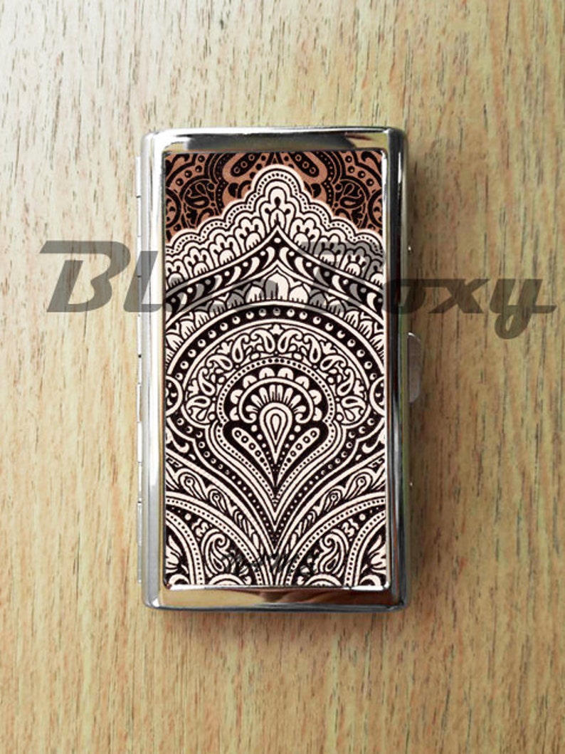 Vintagebrown Pattern Cigarette Case Cigarette Holder - Etsy
