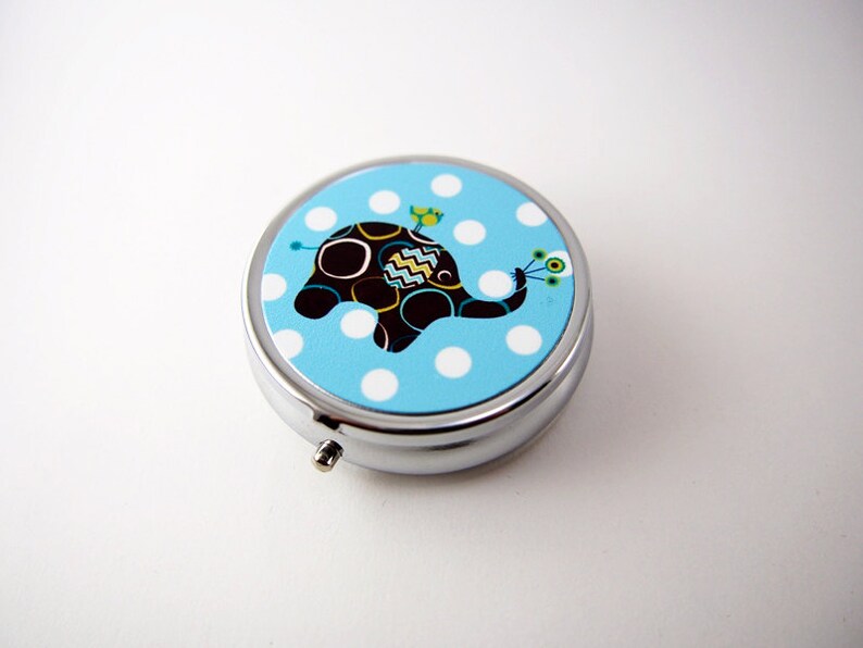 Cute Elephant Polka Dot Pill Case Pill Box Pill Holder | Etsy