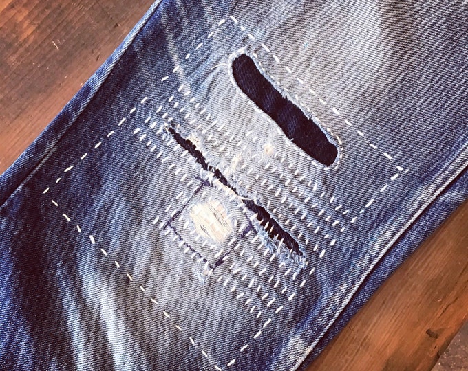 Sashiko Denim Repair and Patching - Etsy