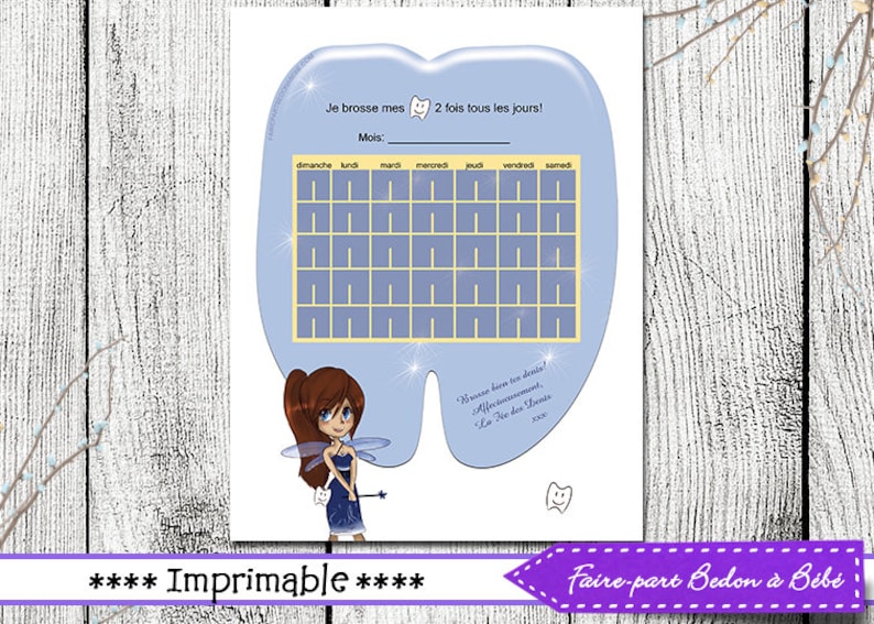 Tableau de brossage des dents Imprimable | Etsy