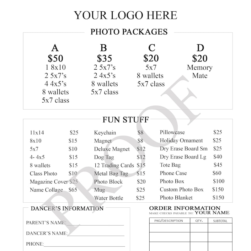 Custom Order Form - Etsy