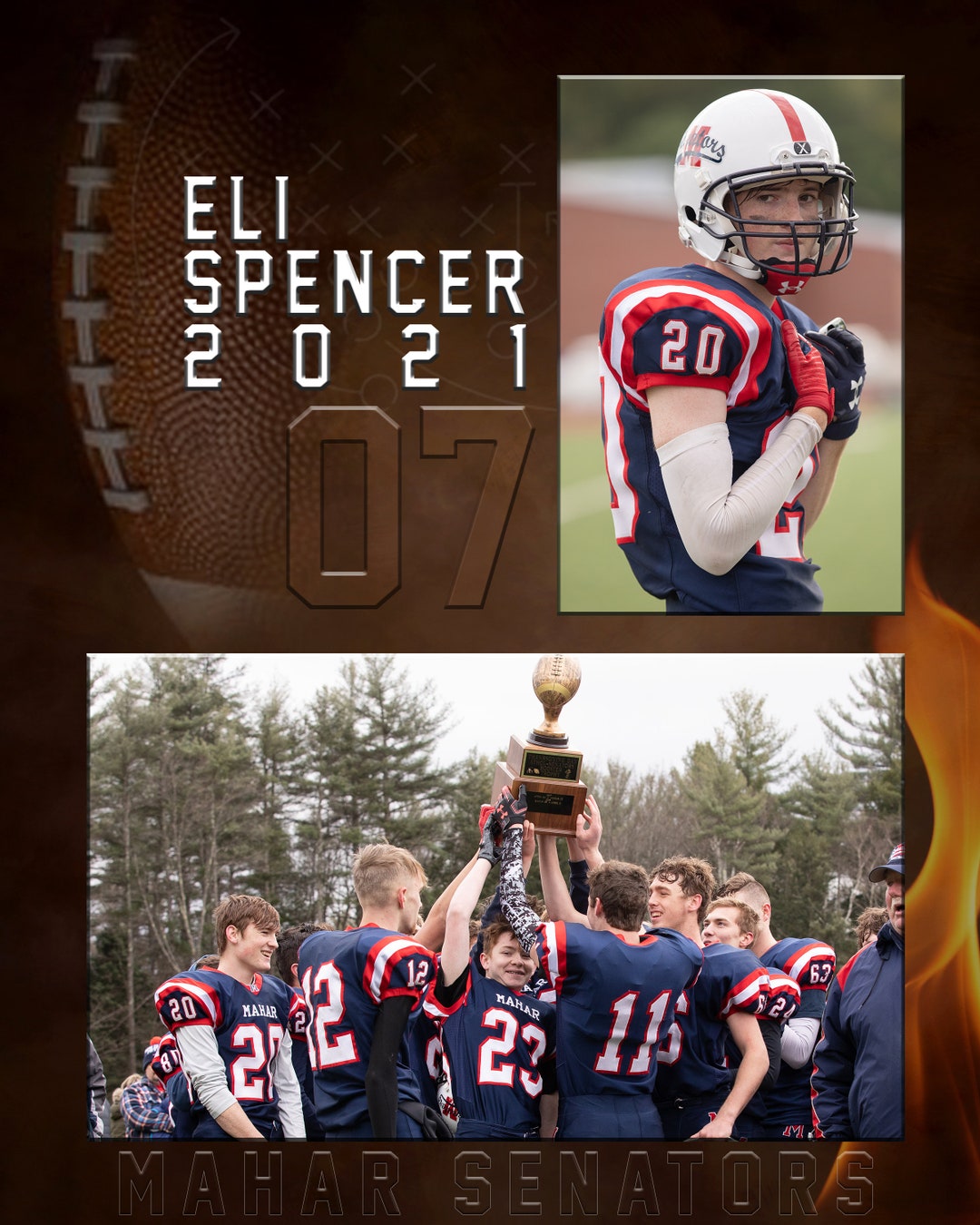 Football Memory Mate Template for Photoshop With Layers to Customize - Etsy