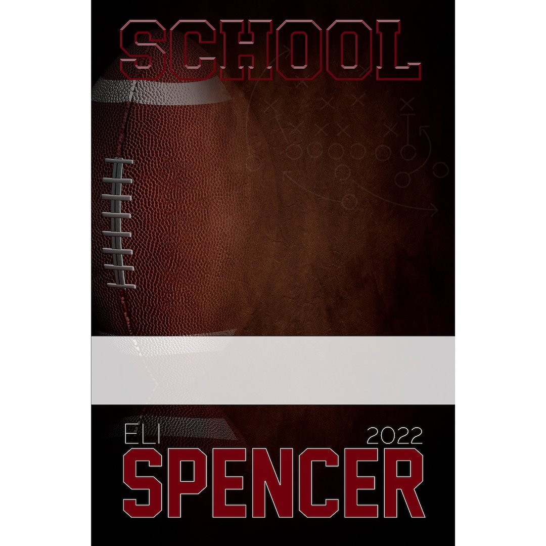 FOOTBALL Banner Template for Photoshop, With Space for TEAM Signatures ...