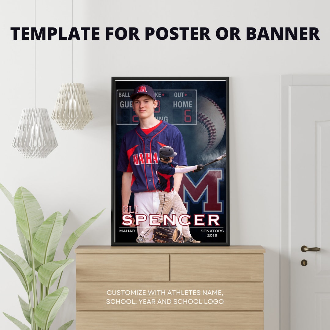 Baseball Banner Template for Photoshop and a Tutorial Showing You How ...