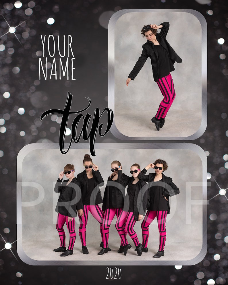 Digital Template for a TAP DANCE memory mate Photoshop | Etsy