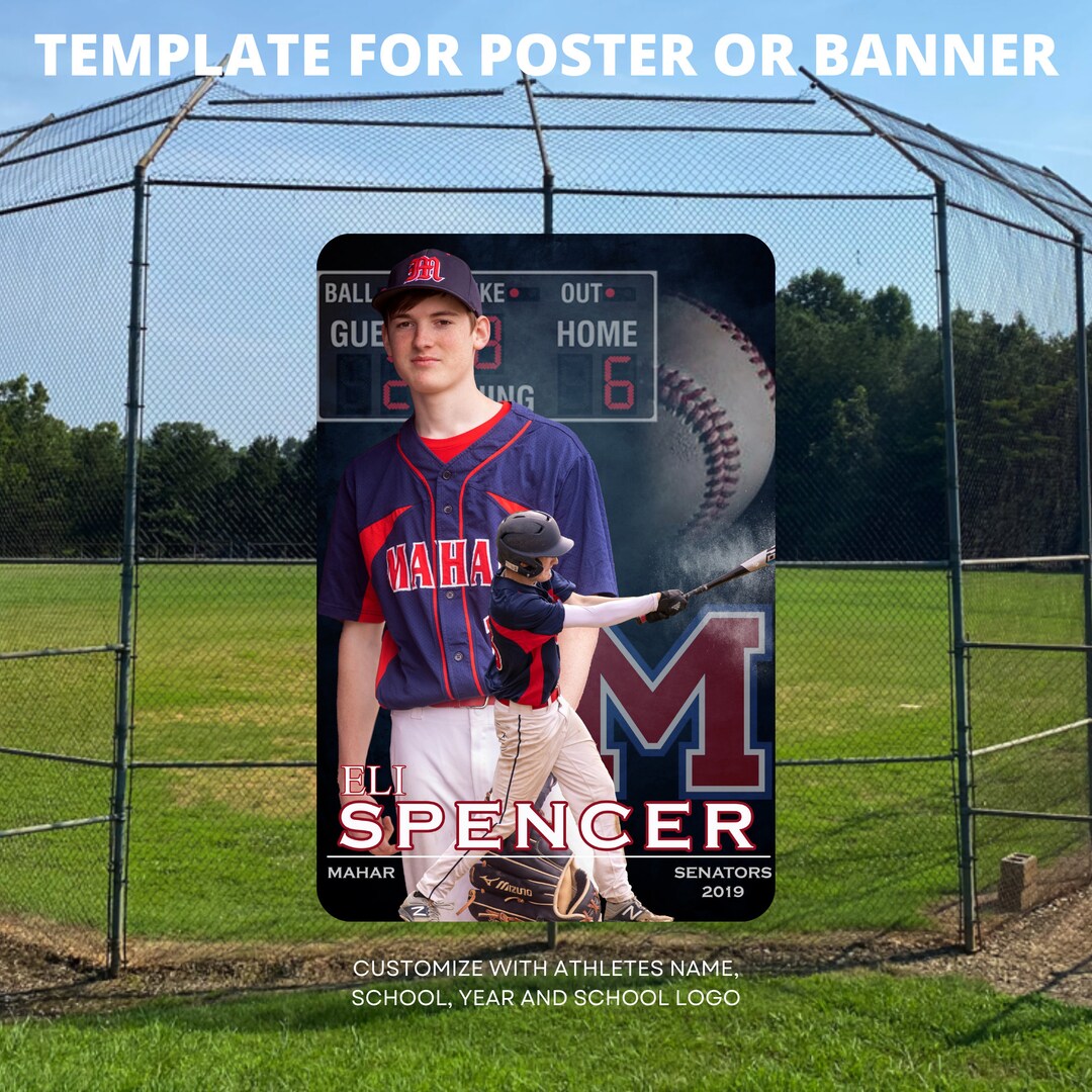 Baseball Banner Template for Photoshop and a Tutorial Showing You How ...