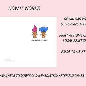 Printable Trolls Card | Funny Valentine | Friend Card | Galentines Day ...