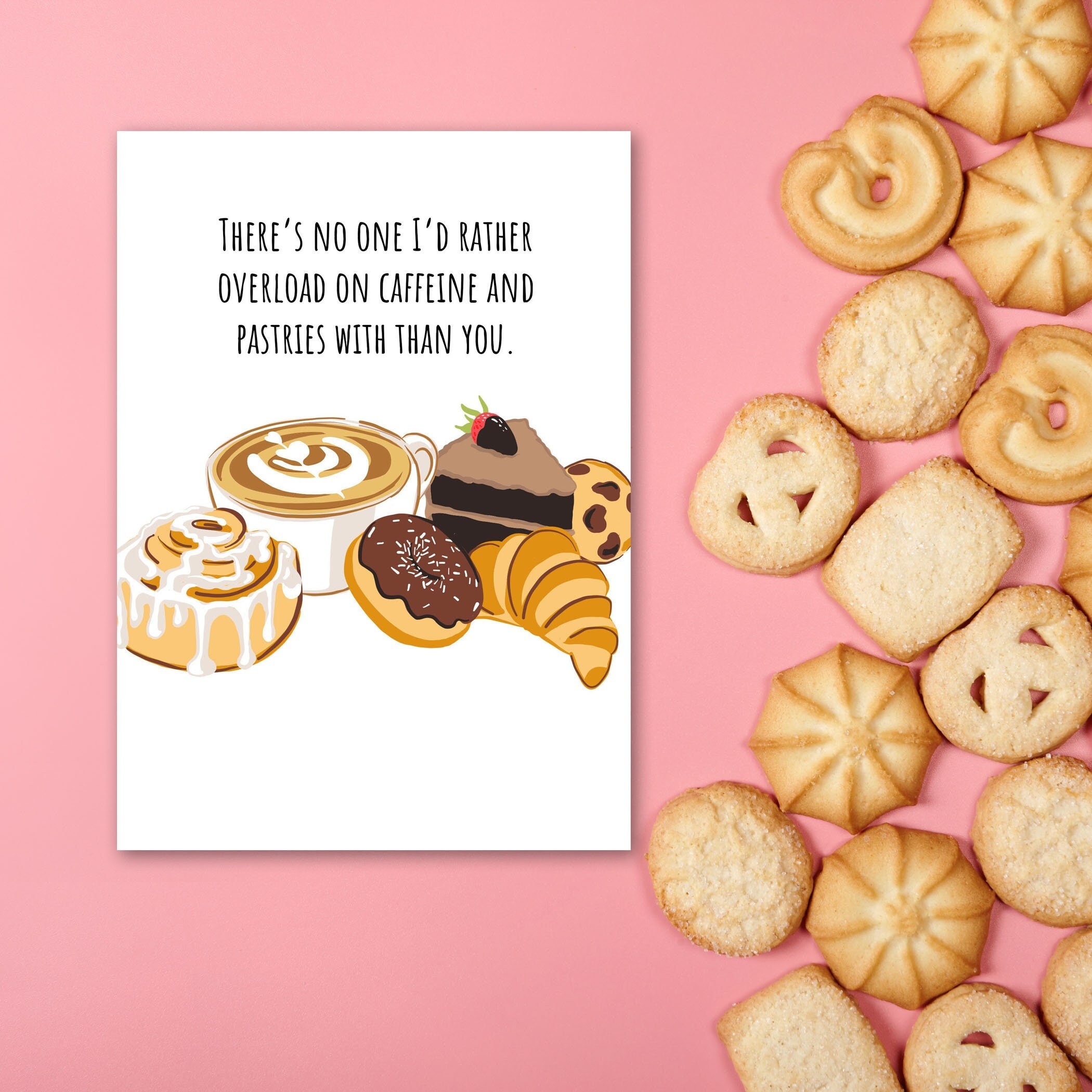 Printable Pastries Love Card | Latte Art | Relationship Cards | Dating ...