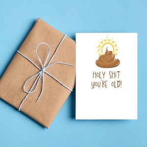 Printable Poop Card | Funny Birthday Cards | 50th Birthday Card | 70th ...