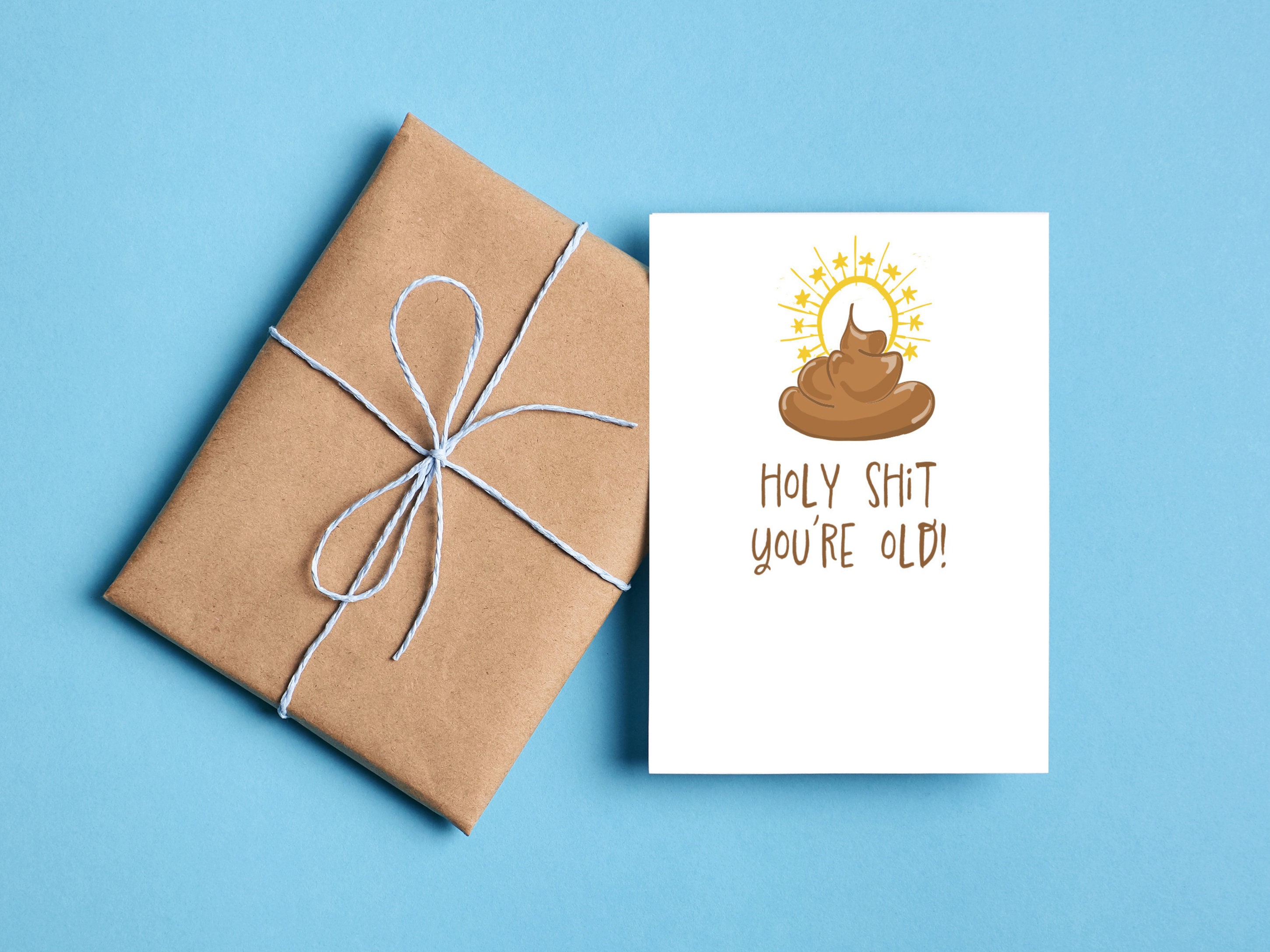 Printable Poop Card | Funny Birthday Cards | 50th Birthday Card | 70th ...