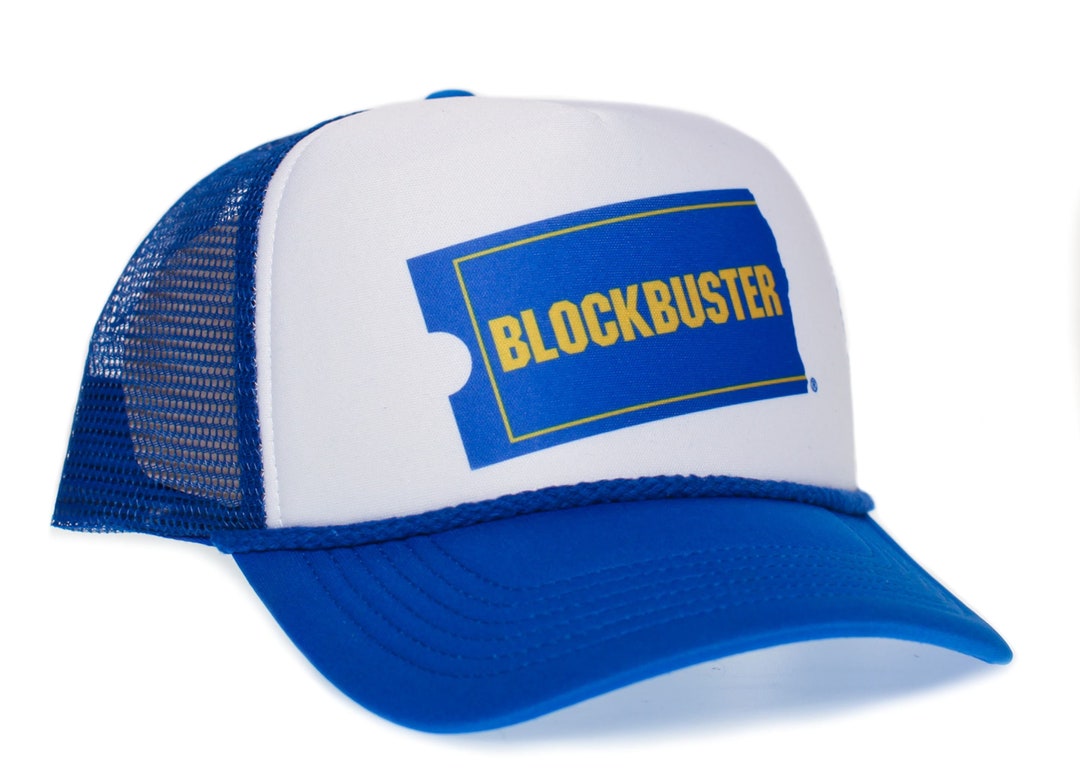Blockbuster Vintage Adult Adjustable Hat Truckers Cap Curved Royal - Etsy
