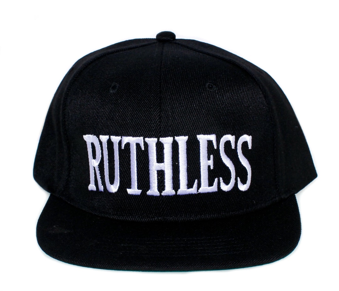 Ruthless Records Hat Flat Brim Embroidered West Coast Rap Adult Black ...