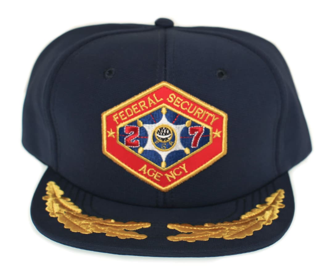 Outland Movie Hat Federal Security Agency Patch Cap Navy Unisex Adult ...