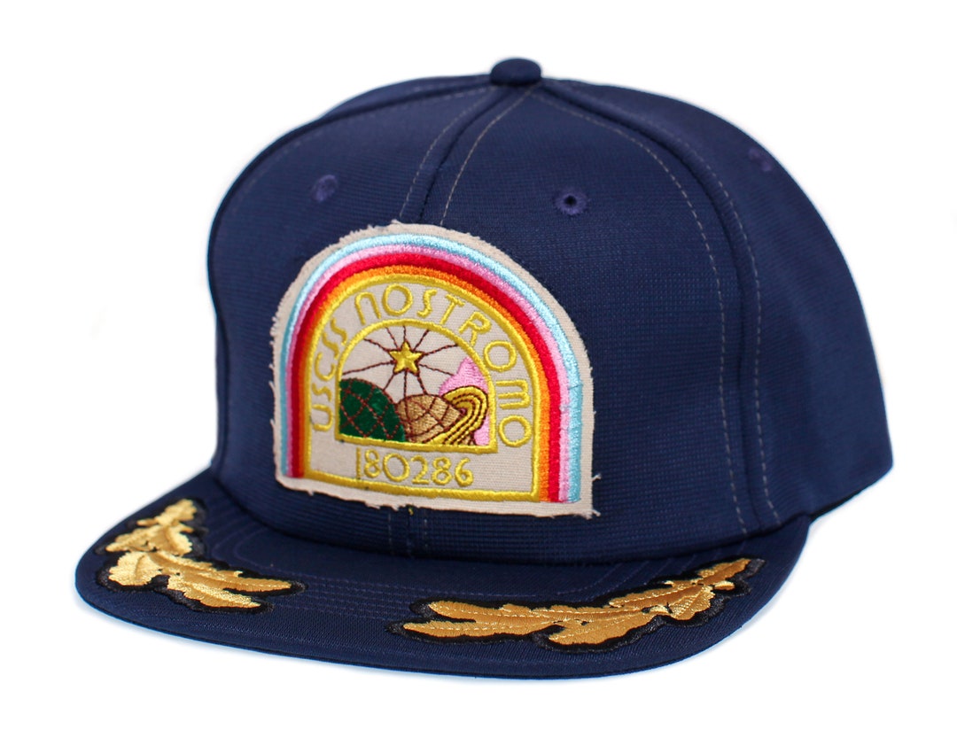 Alien Hat Navy Flat Bill Cap Nostromo USCSS Movie Adult Adjustable ...