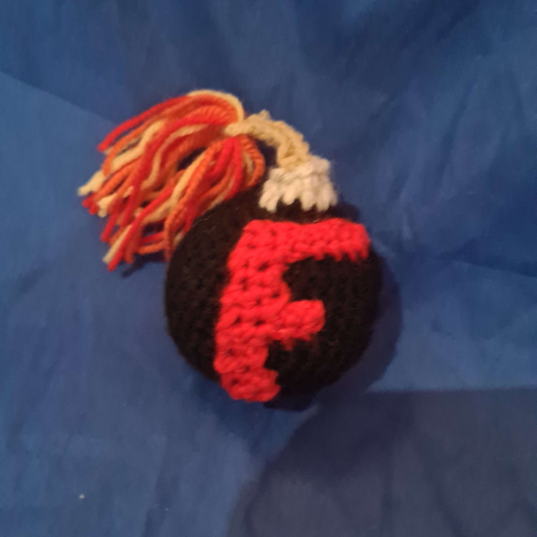 Crochet F-bomb Plushie, F-bomb Amigurumi, Handmade Bomb Plushie ...