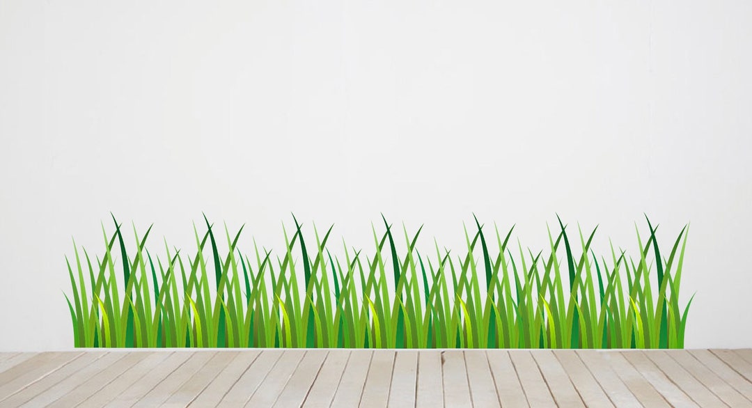11"x48" - Grass Wall Decal Beautiful Deco Art Sticker Mural - FREE ...