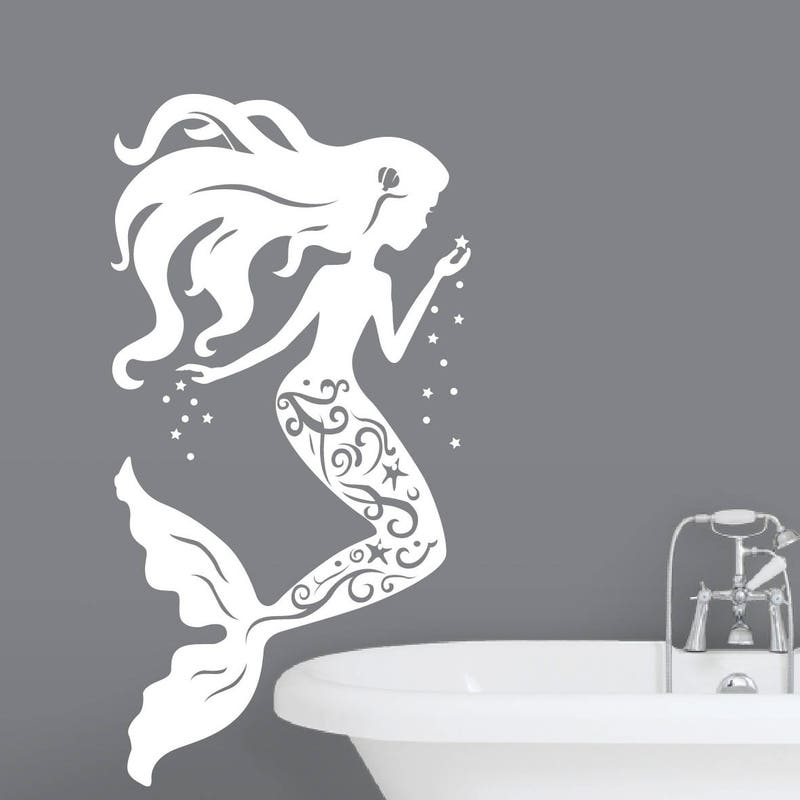 Mermaid Wall Decals - Etsy