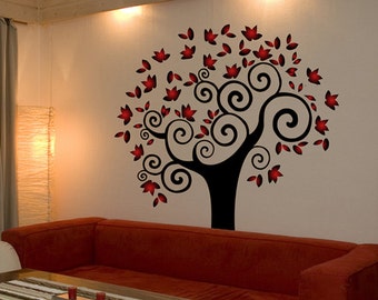 Extra Large Tree Branch Wall Decal Deco Art Sticker Mural With | Etsy