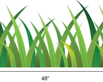 Grass Wall Decal Beautiful Deco Art Sticker Mural FREE | Etsy