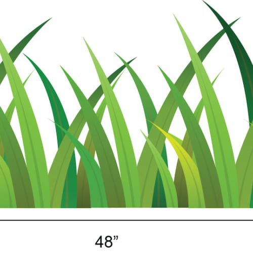 Grass Wall Decal Beautiful Deco Art Sticker Mural FREE | Etsy