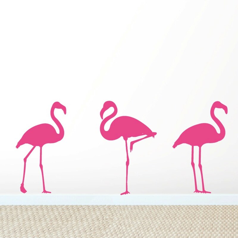 Flamingo Wall Decals - Etsy