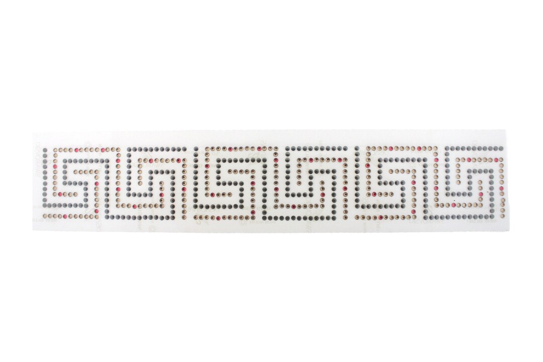 Swarovski Hot Fix Iron on Rhinestonetransfers - Geometric Pattern - 10 ...