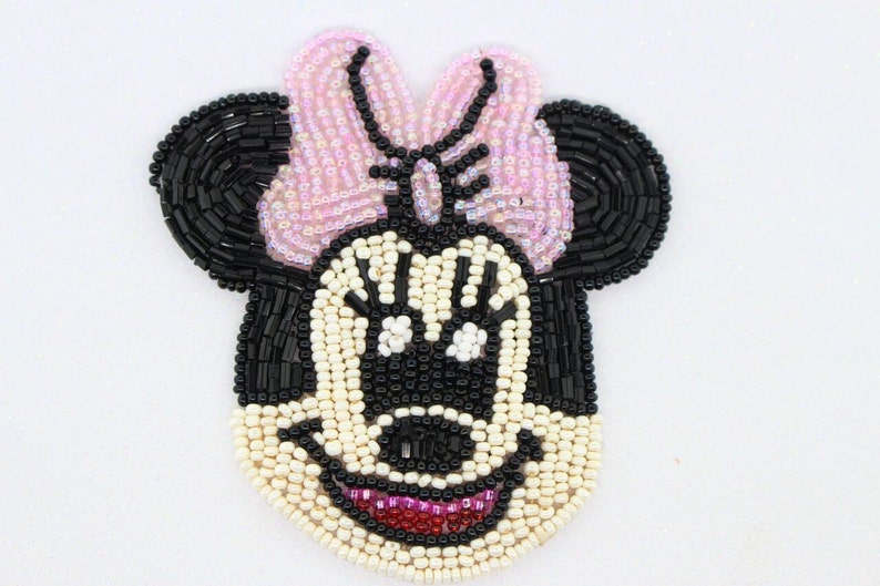 Minnie Mouse Beaded Appliques 3.25 - Etsy