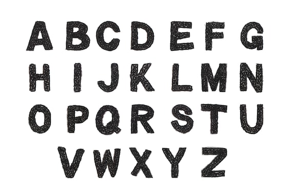 Plantilla De Apliques De Letras Comprar Letras Termoadhesivos 1,8Cm
