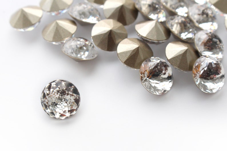 Swarovski Dome Round Stone 1400 12mm Crystal Foiled 1 Piece - Etsy