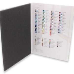 Rhinestone Color Chart - Preciosa Viva 12 Color Sample Card - Etsy