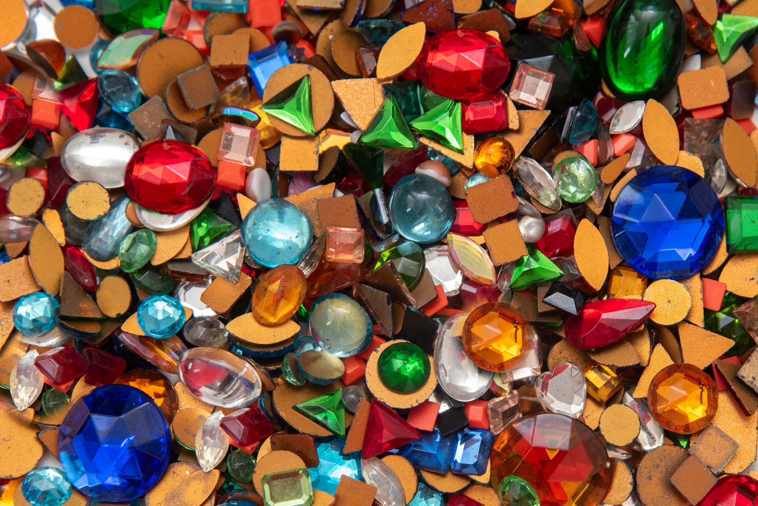 1 Pound BULK Vintage Glass Rhinestones / Glass Jewels Mix (german ...