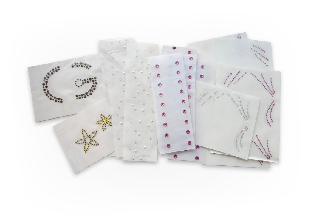 Swarovski Hot Fix Iron on Rhinestone Transfers - Crystal Mixed Lot (6 ...