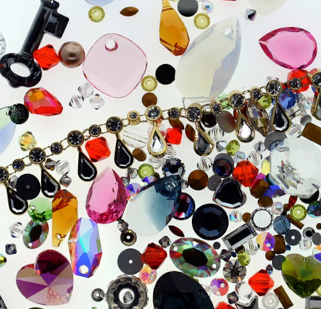 MIX Swarovski Crystal Assortment (6 Oz Bag), Loose Assorted Crystal Mix ...