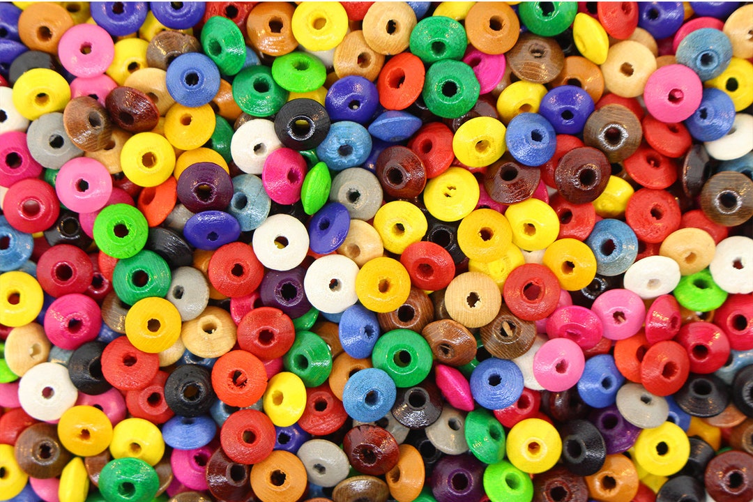 Wood Bead Mix (saucer) 6MM (400 Pcs) - Etsy