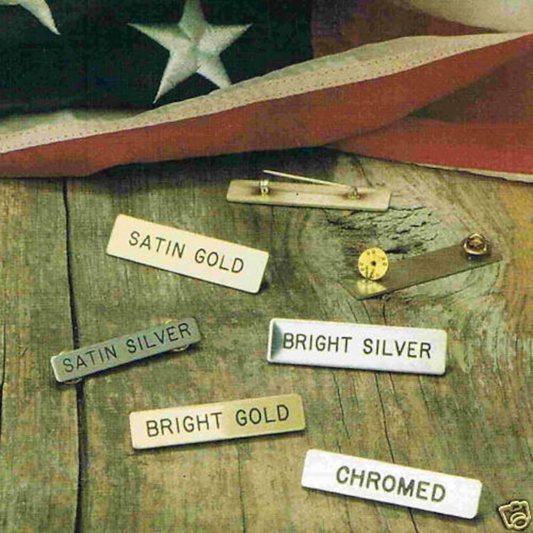 Metal Name Tags , Police , Fire and Military - Etsy