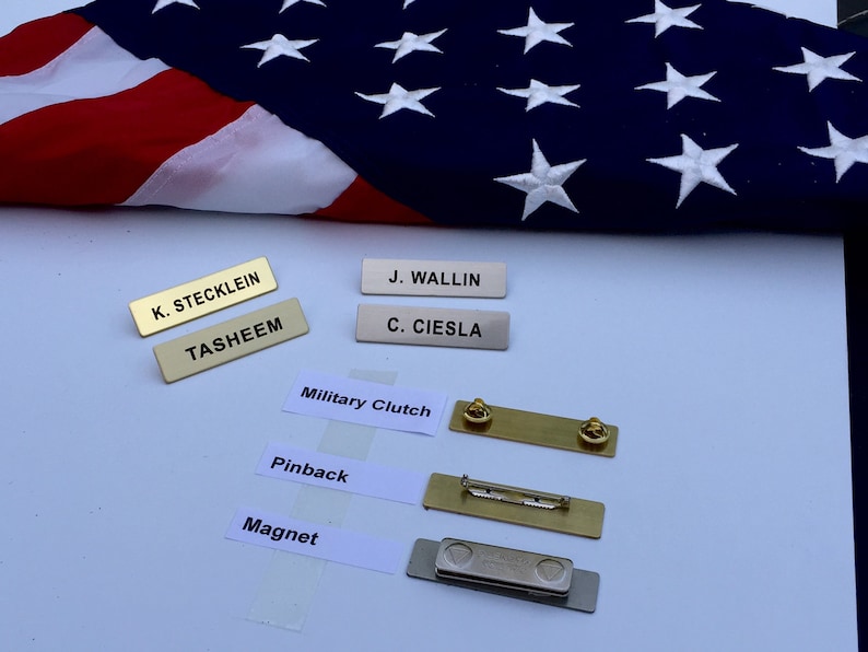 Metal Name Tags , Police , Fire and Military - Etsy