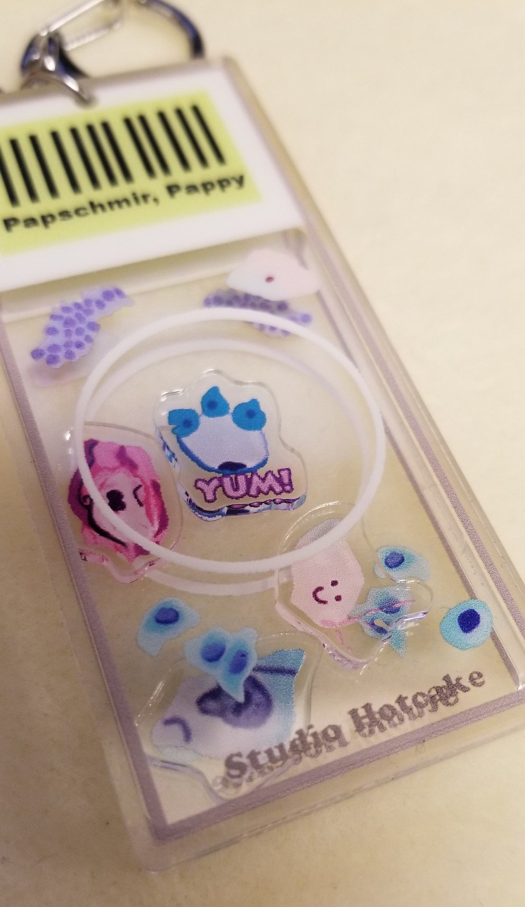 Pappy Pap Smear Shaker Keychain Fun Medical Cytology Cytotechnology - Etsy