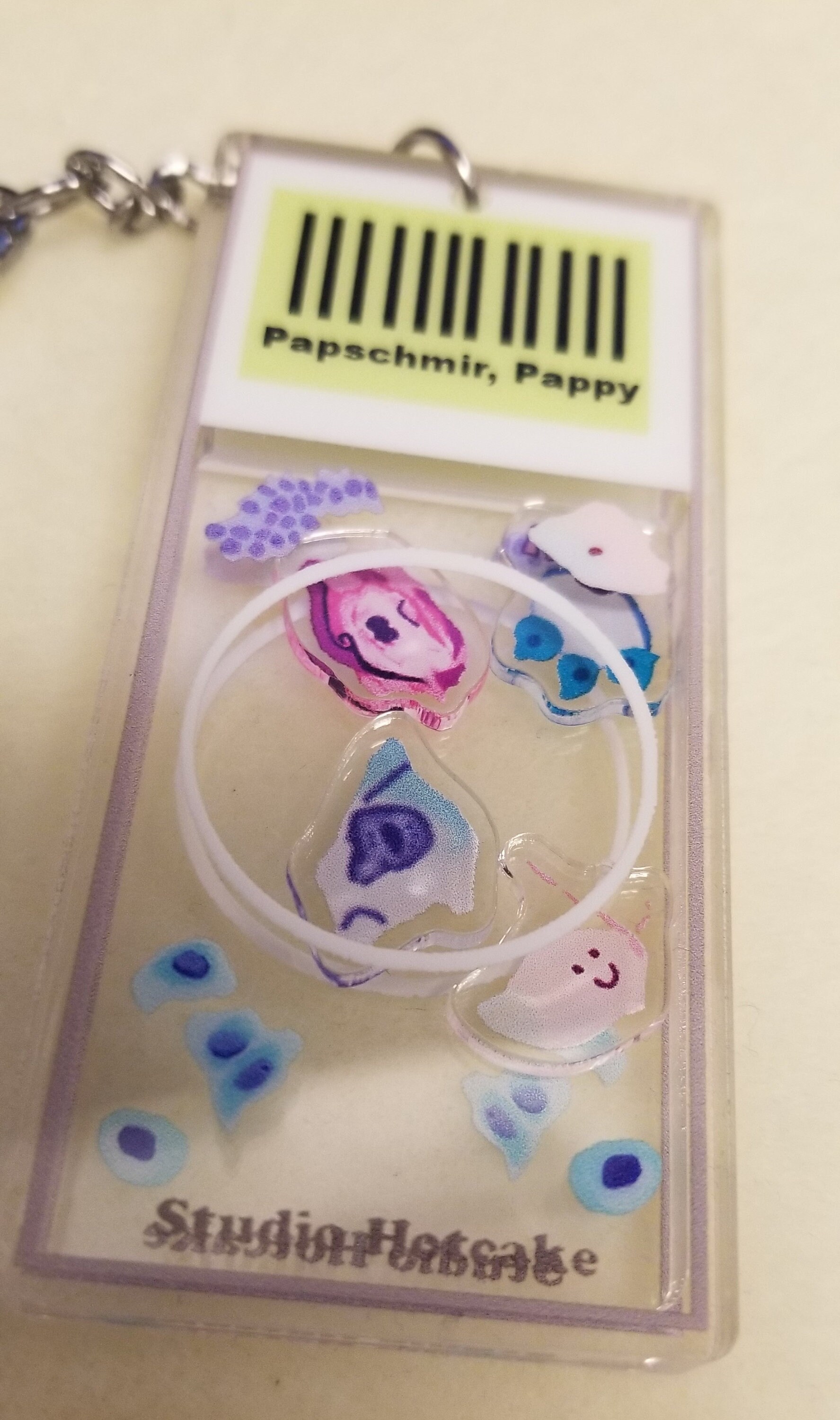 Pappy Pap Smear Shaker Keychain Fun Medical Cytology Cytotechnology - Etsy